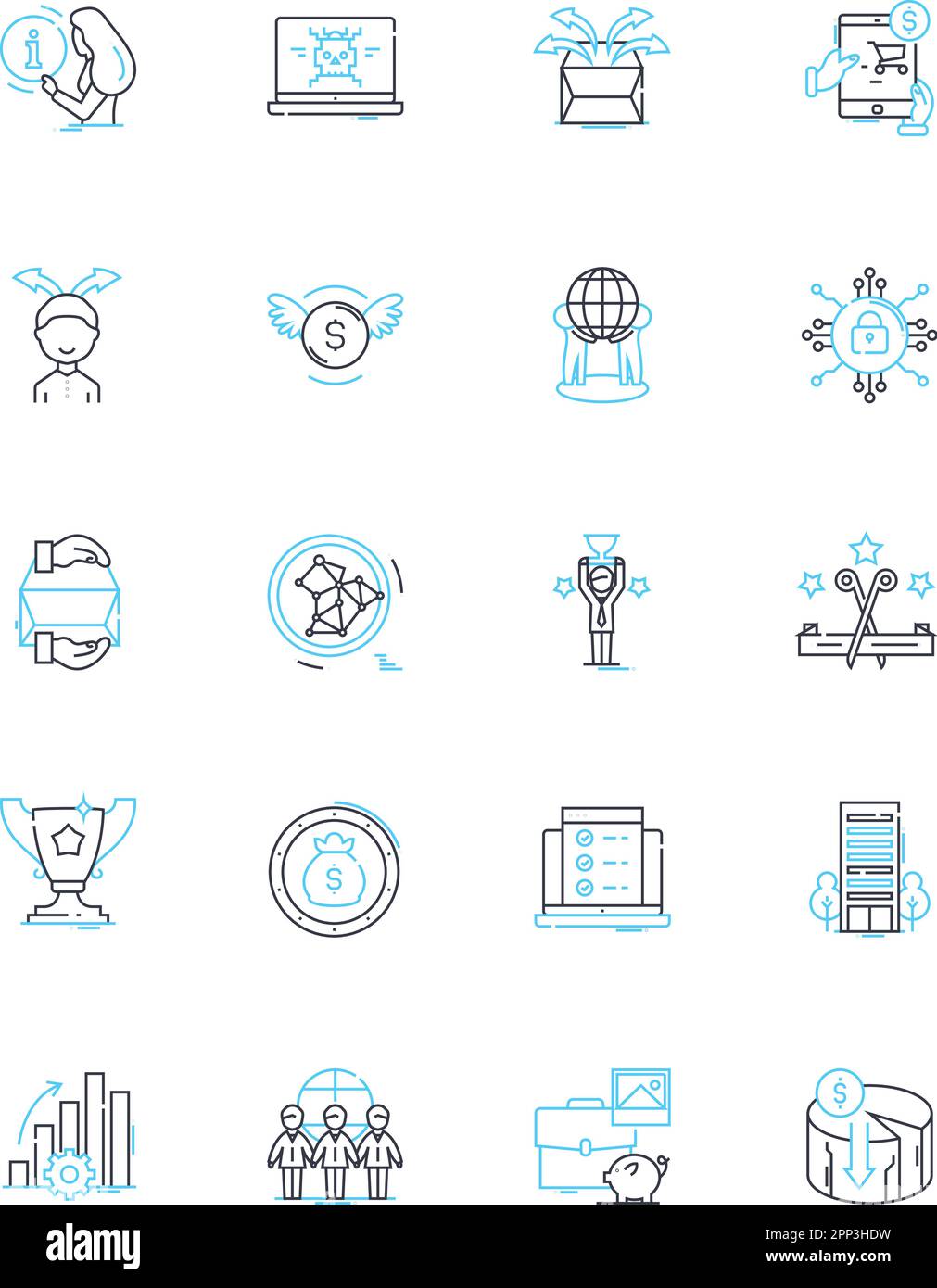 Union linear icons set. Solidarity, Collective, Bargain, Representation ... Union linear icons set. Solidarity, Collective, Bargain, Representation ...