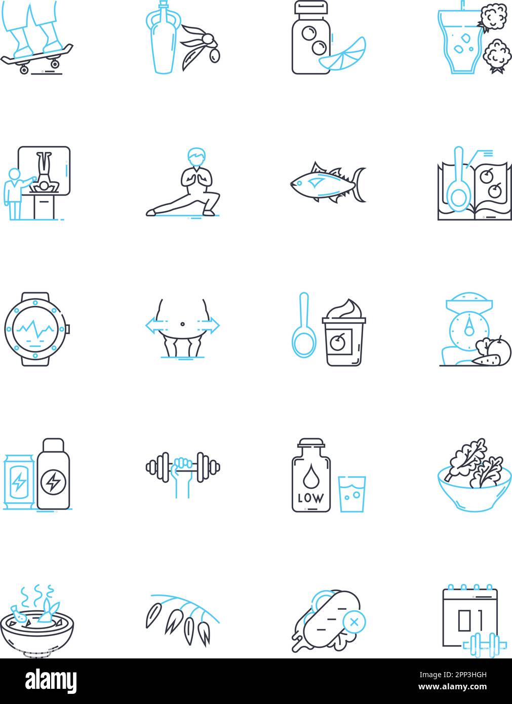 Health and longevity icons hi-res stock photography and images - Alamy