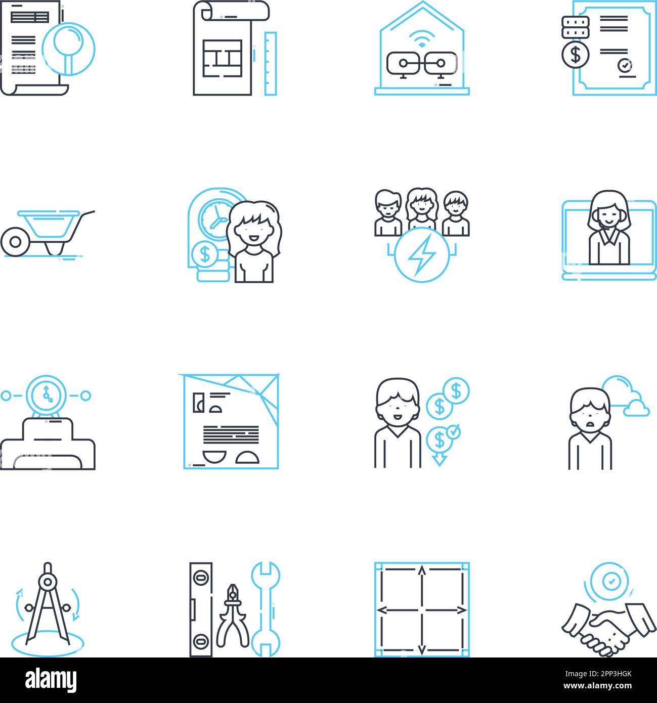 Virtual commerce linear icons set. E-commerce, Online shopping, Virtual ...