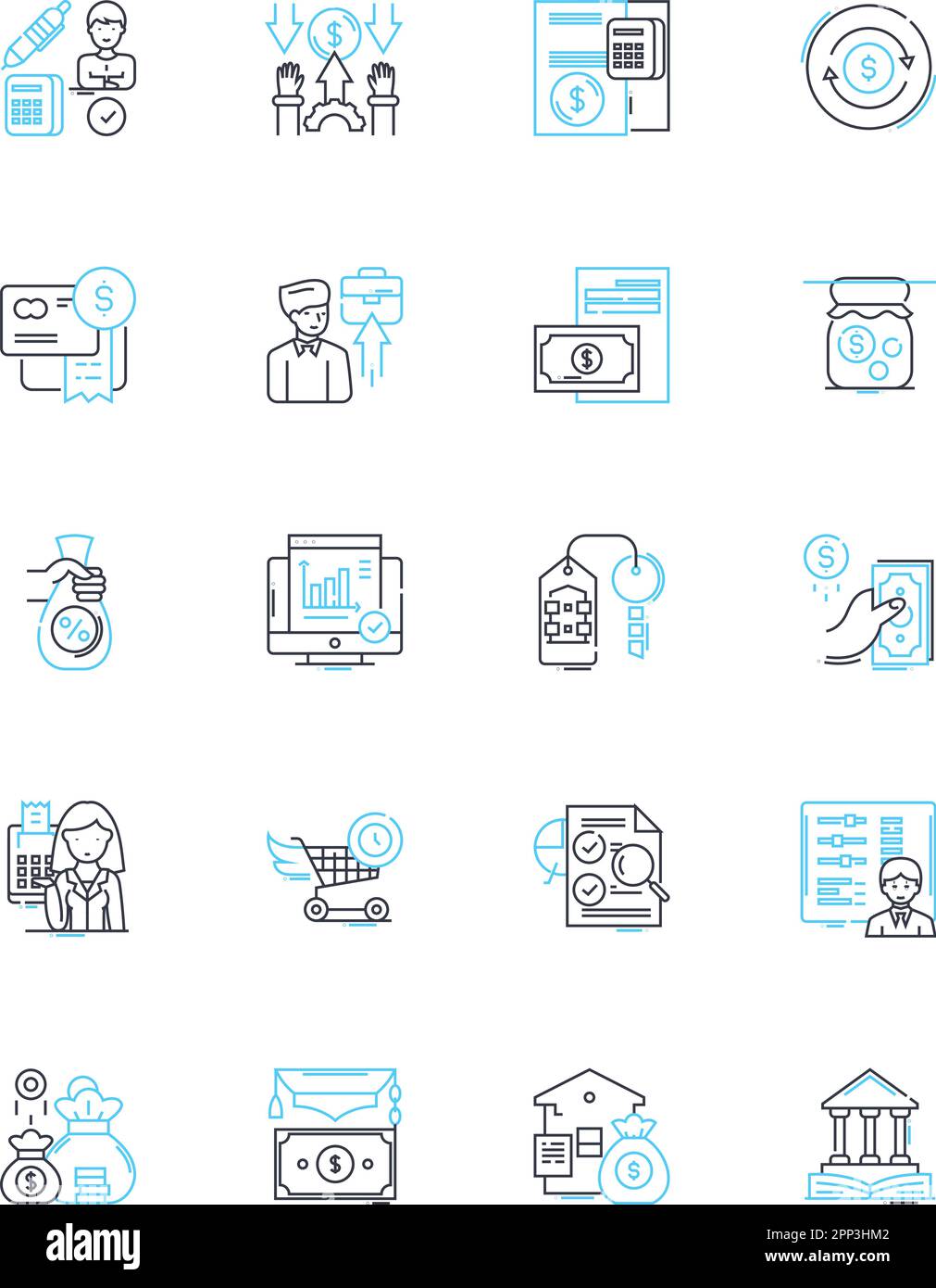 Investment strategy linear icons set. Diversification, Risk, Portfolio ... Investment strategy linear icons set. Diversification, Risk, Portfolio ...