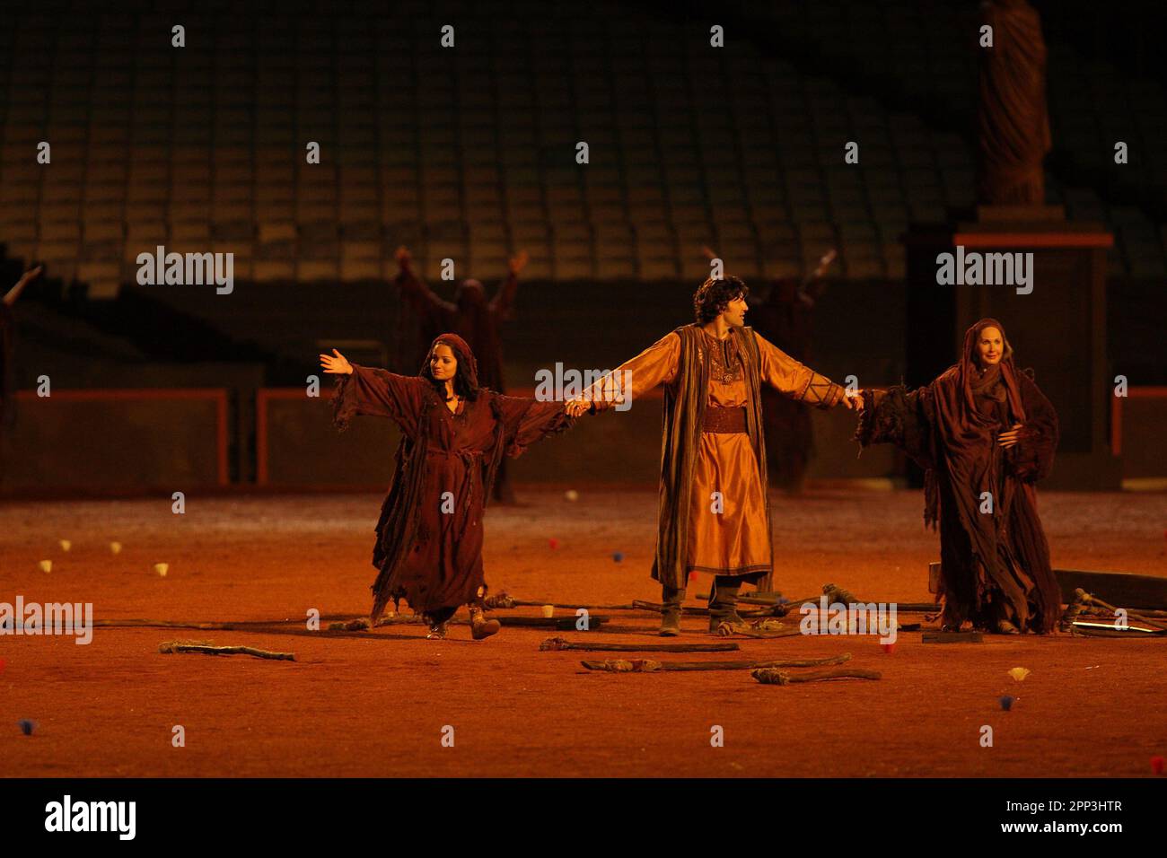 Christophe Heraut in the role of Ben Hur The full dress rehearsal of ...