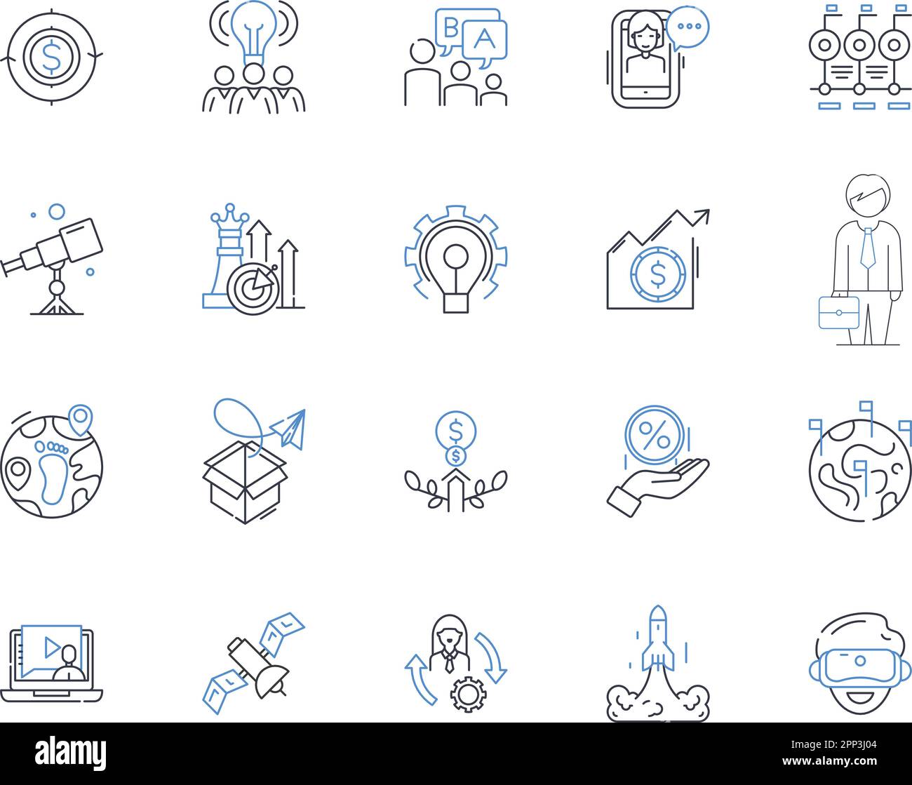 Transformation line icons collection. Metamorphosis, Revolution, Growth ...