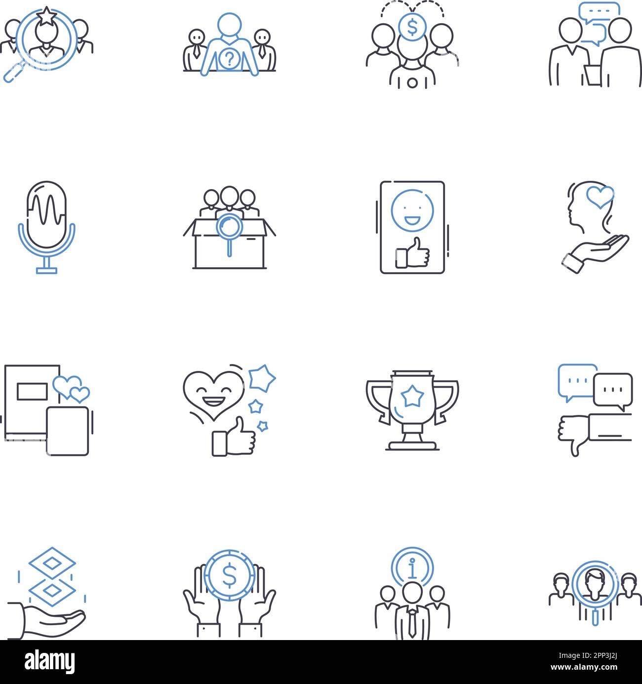 Company seminar line icons collection. Training, Presentation, Workshop ...