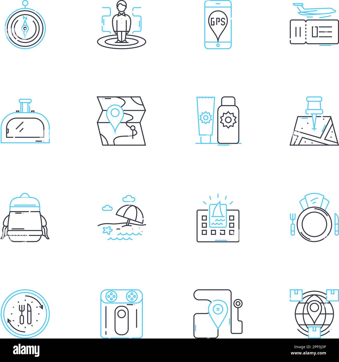 Address labels linear icons set. Labels, Stickers, Personalized, Custom ...