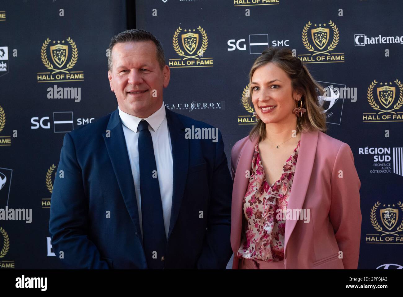 Toulon, France. 18th Apr, 2023. Christian Califano and his wife assists ...