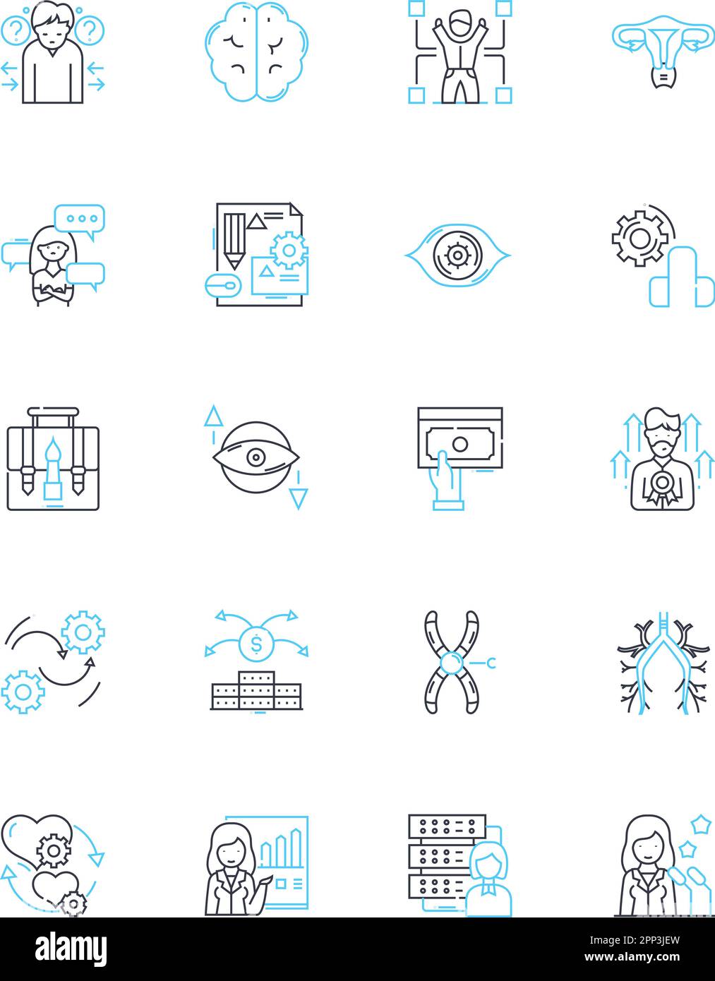 Civil liberties linear icons set. Freedom, Equality, Rights, Privacy ...