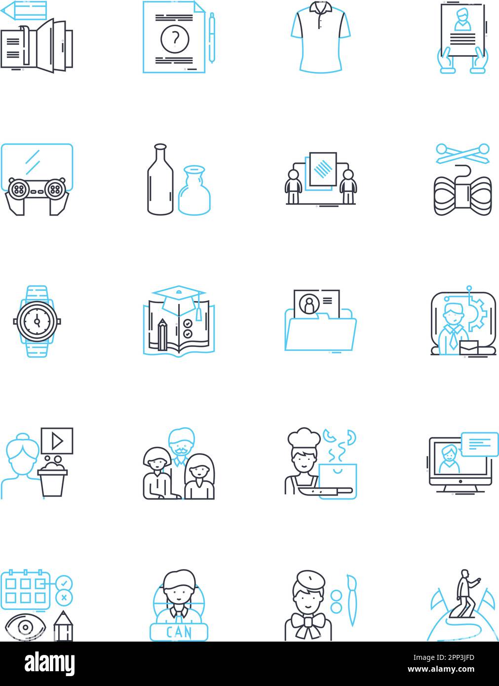 E-learning linear icons set. Digital, Online, Education, Virtual ...