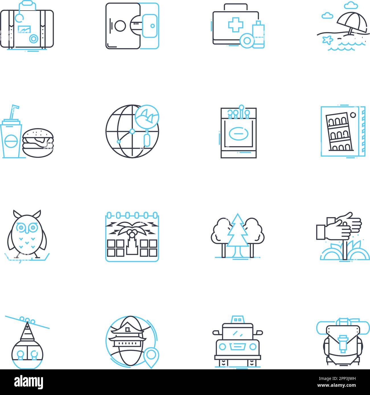 Digital Innovations Linear Icons Set Disruption Augmented Virtual Algorithm Automation