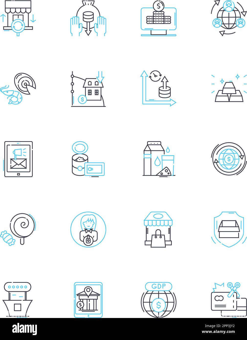 Marketing strategy linear icons set. Segmentation, Branding ... Marketing strategy linear icons set. Segmentation, Branding ...