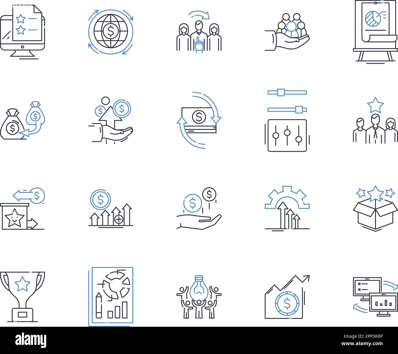 Aptitude line icons collection. Ability, Competency, Proficiency ...