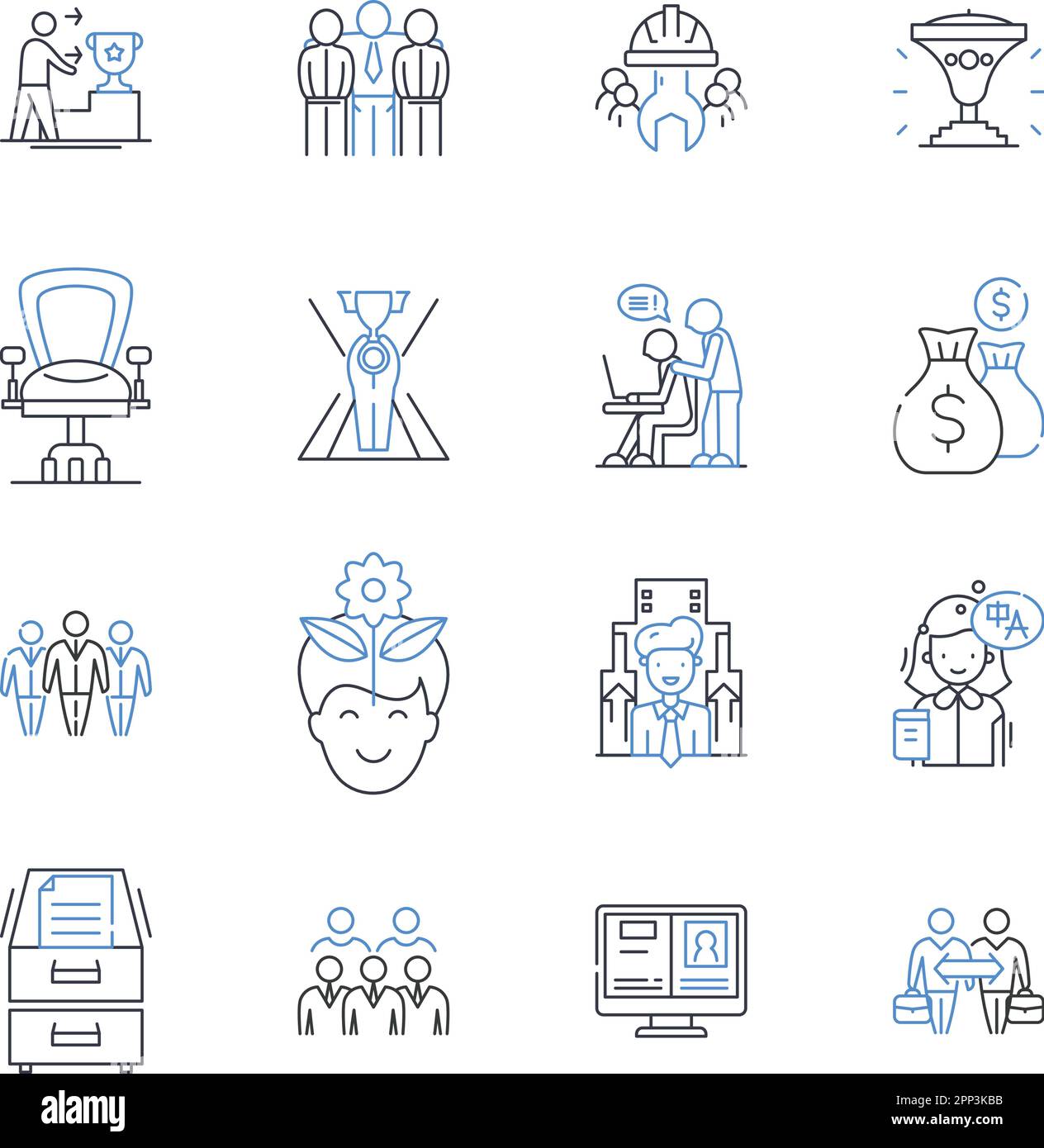 Consumer experience line icons collection. Satisfaction, Expectations ...