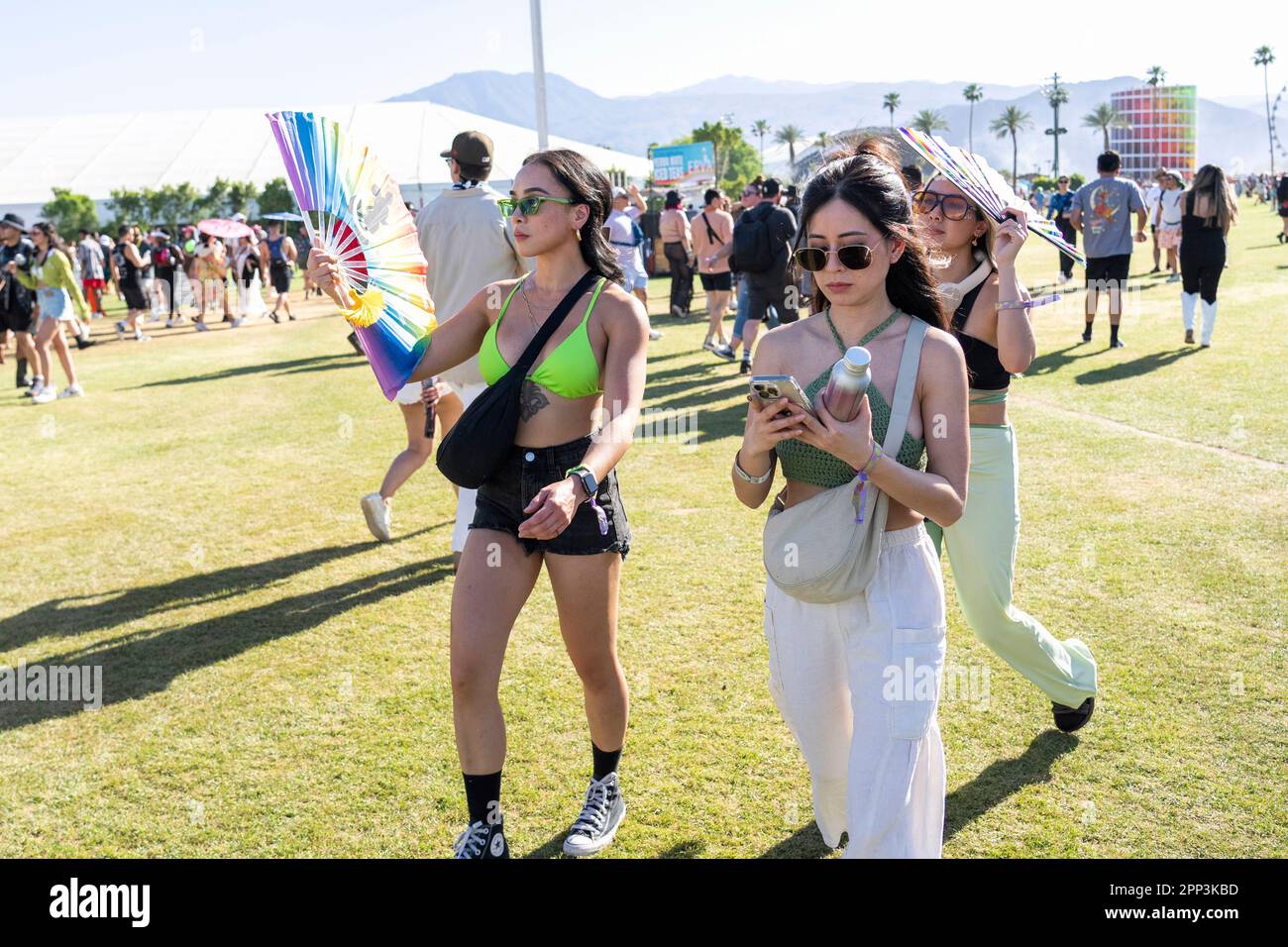 Festivalgoers are seen at the Coachella Music and Arts Festival at the ...