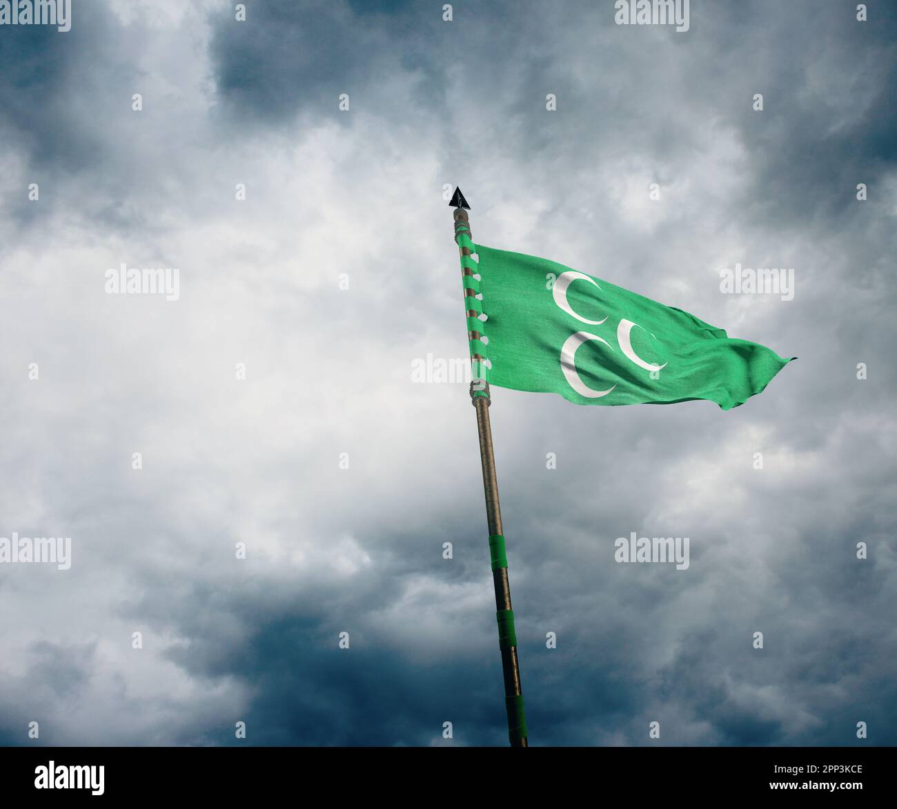 Ottoman State Flag - Ottoman Empire Stock Photo - Alamy