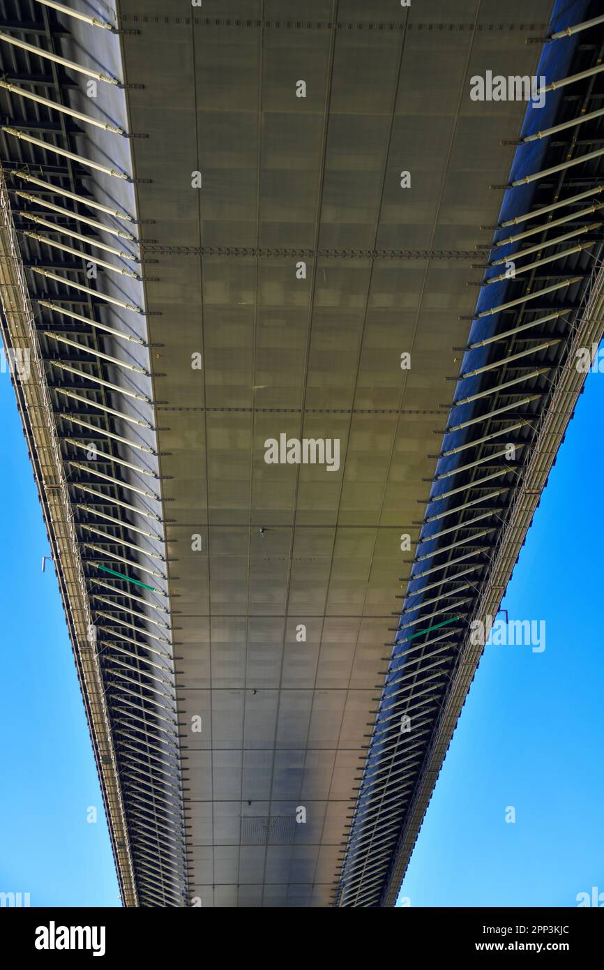 Concrete underside of Westgate Freeway, Westgate Bridge, Suspension ...