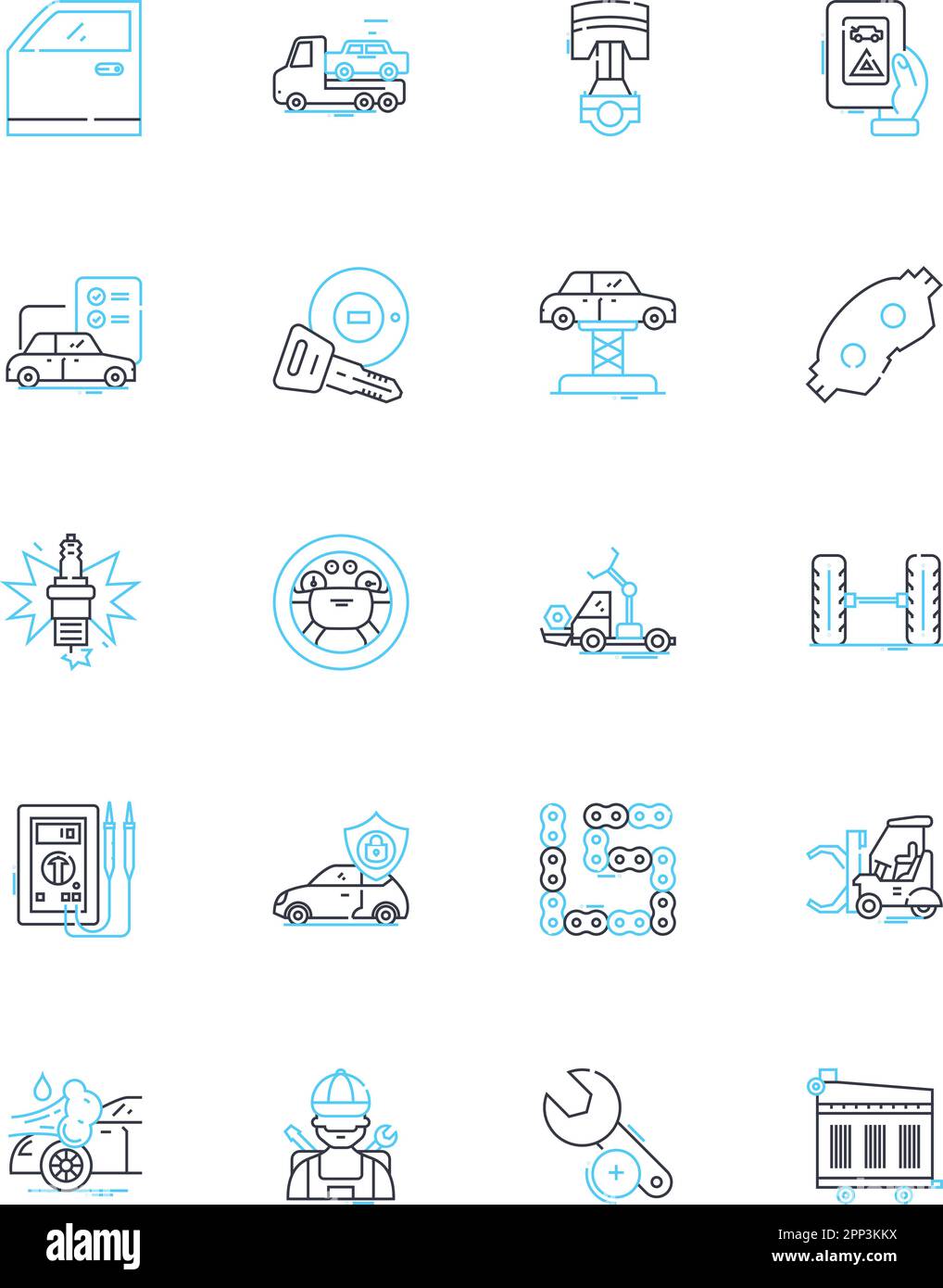 Banking market linear icons set. Financial, Investments, Credit, Loans ...