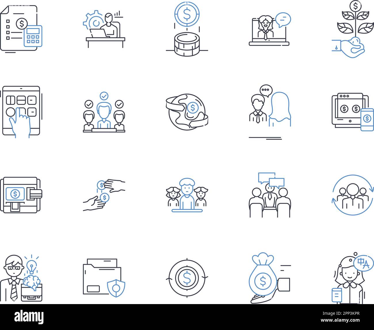Team expansion line icons collection. Recruiting, Hiring, Growth ...