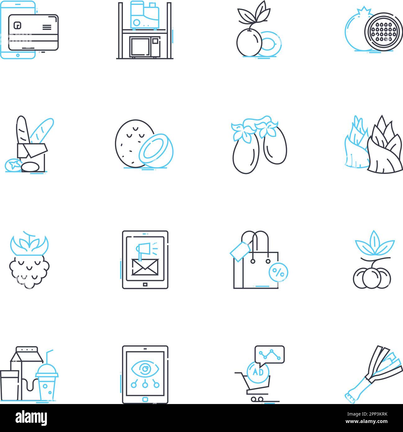 Canteen linear icons set. Dining, Refreshments, Food, Beverages, Caf?, Lunch, Dinner line vector ...