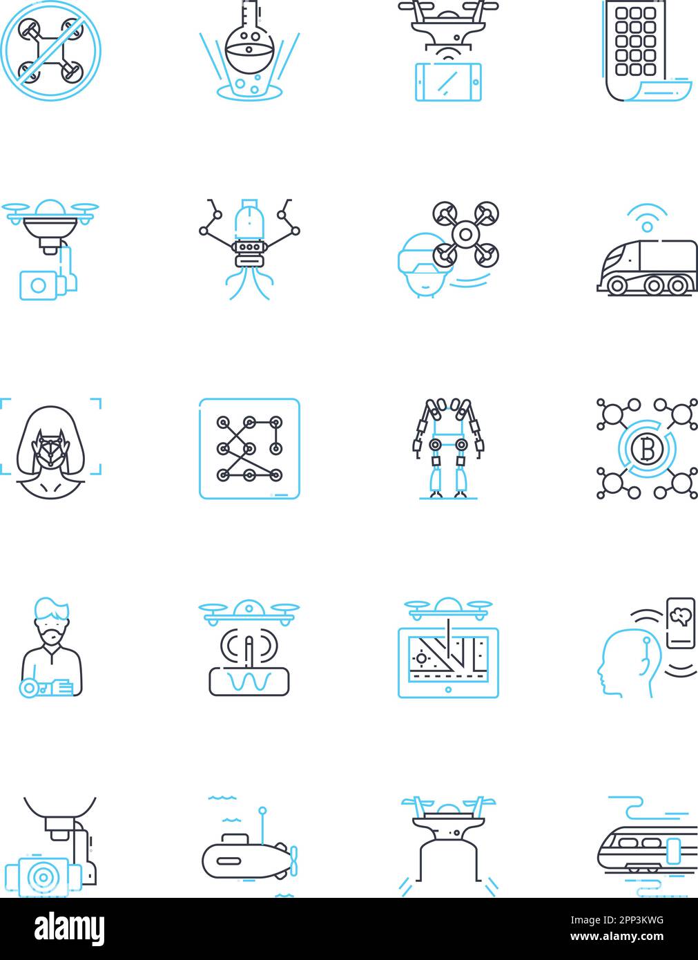Digital transporting linear icons set. E-commerce, Virtual, Online ... Digital transporting linear icons set. E-commerce, Virtual, Online ...