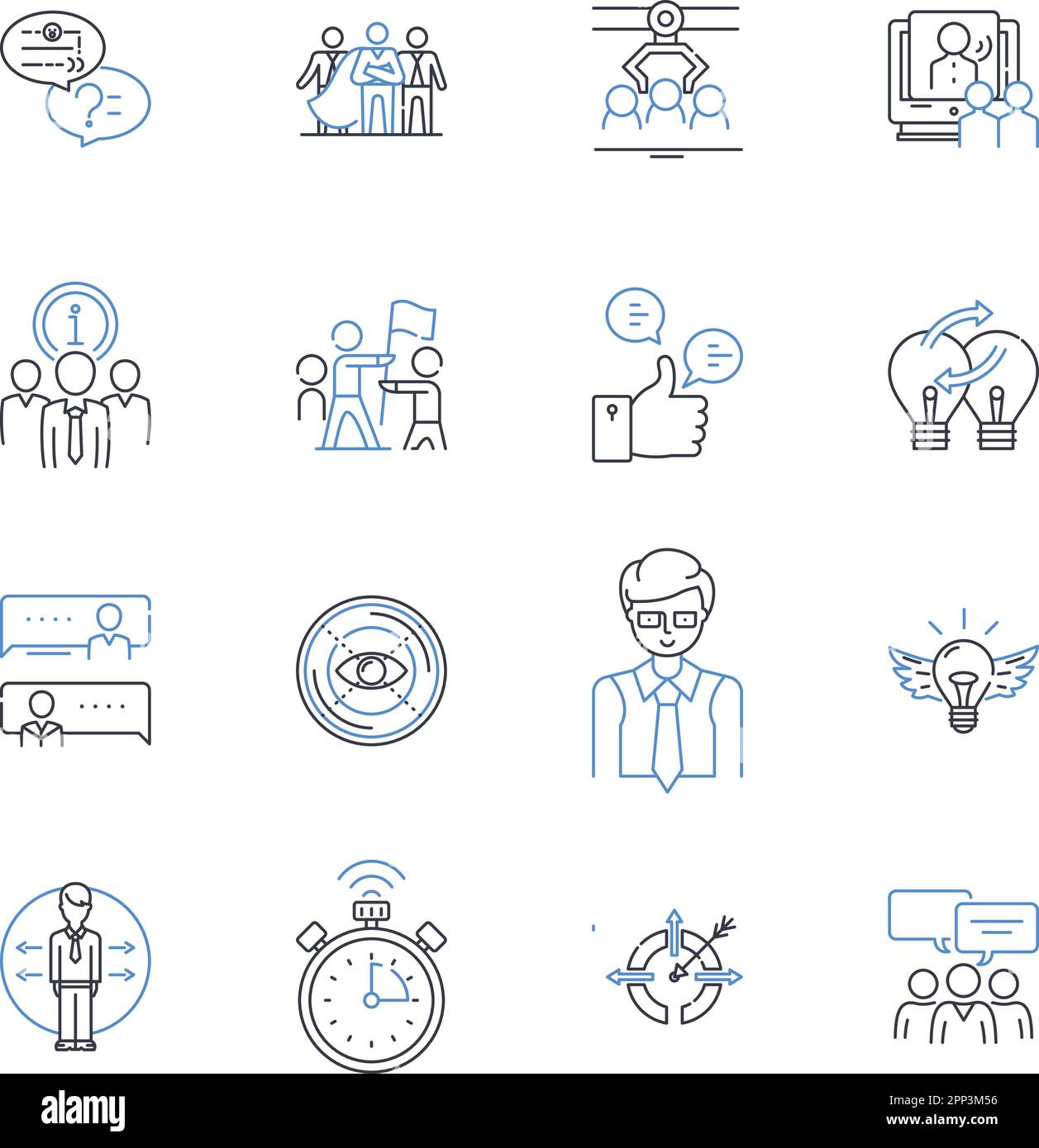 Mutual Endeavor line icons collection. Collaboration, Partnership ...