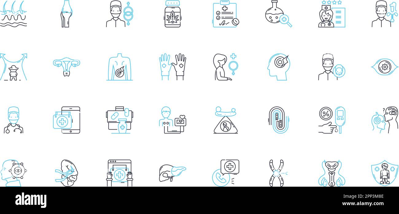 Behavioral analysis linear icons set. Psychology, Observation, Emotions ...