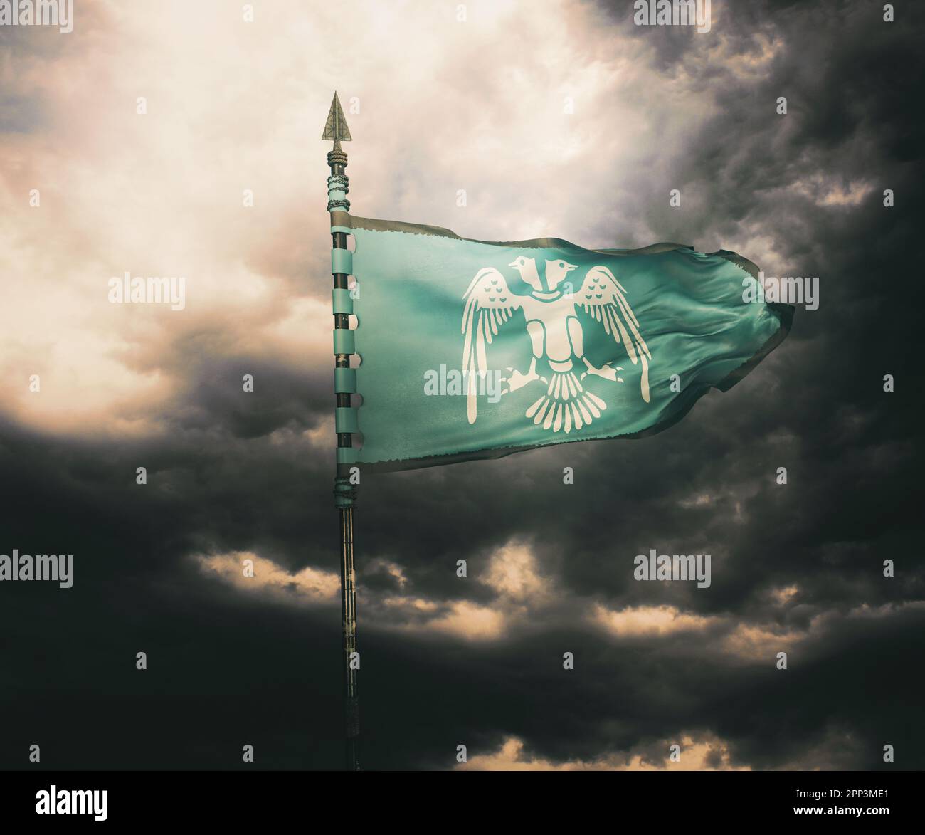 Ottoman State Flag - Ottoman Empire Stock Photo - Alamy