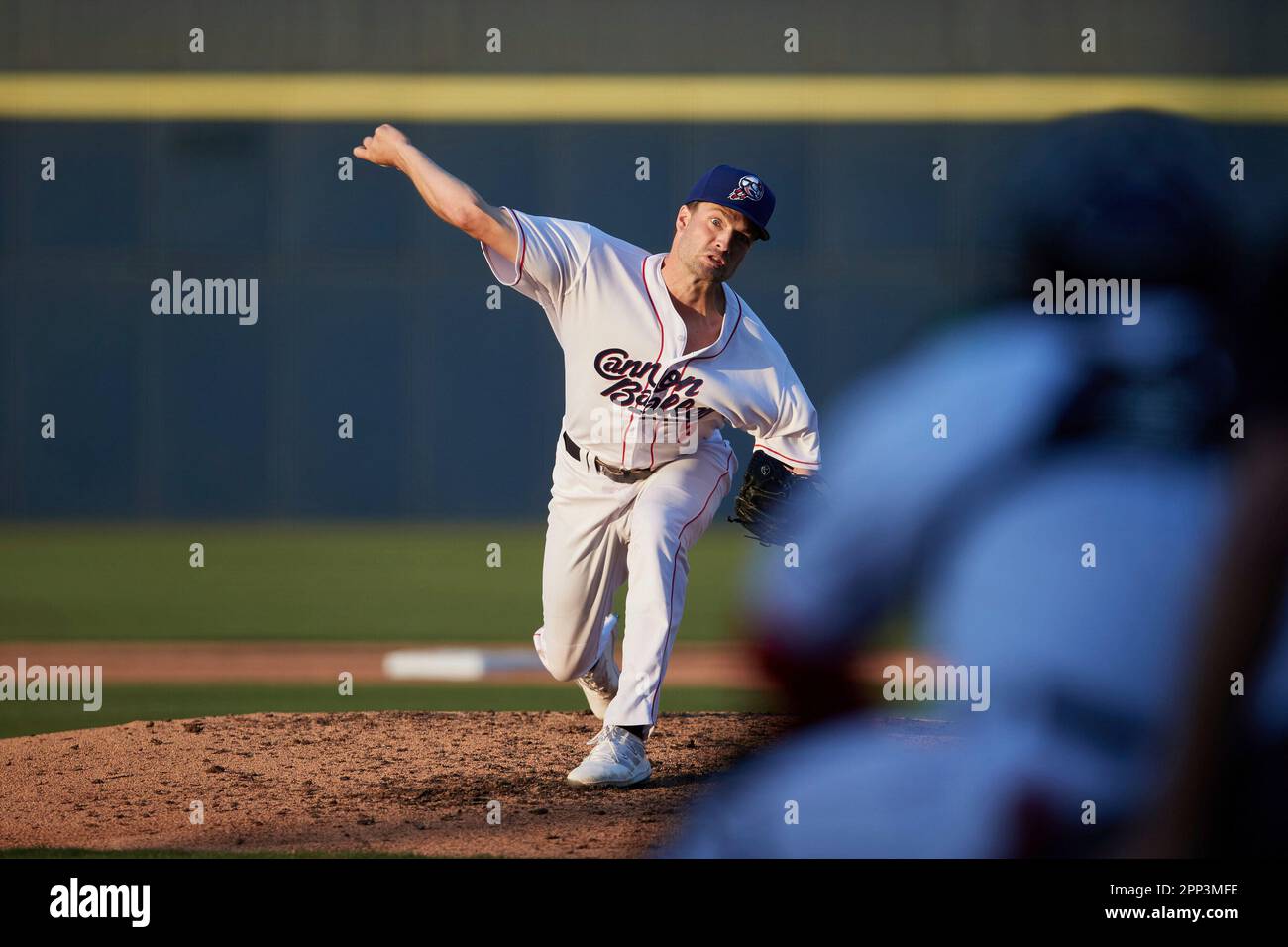 Kannapolis Cannon Ballers starting pitcher Connor McCullough (9) in ...