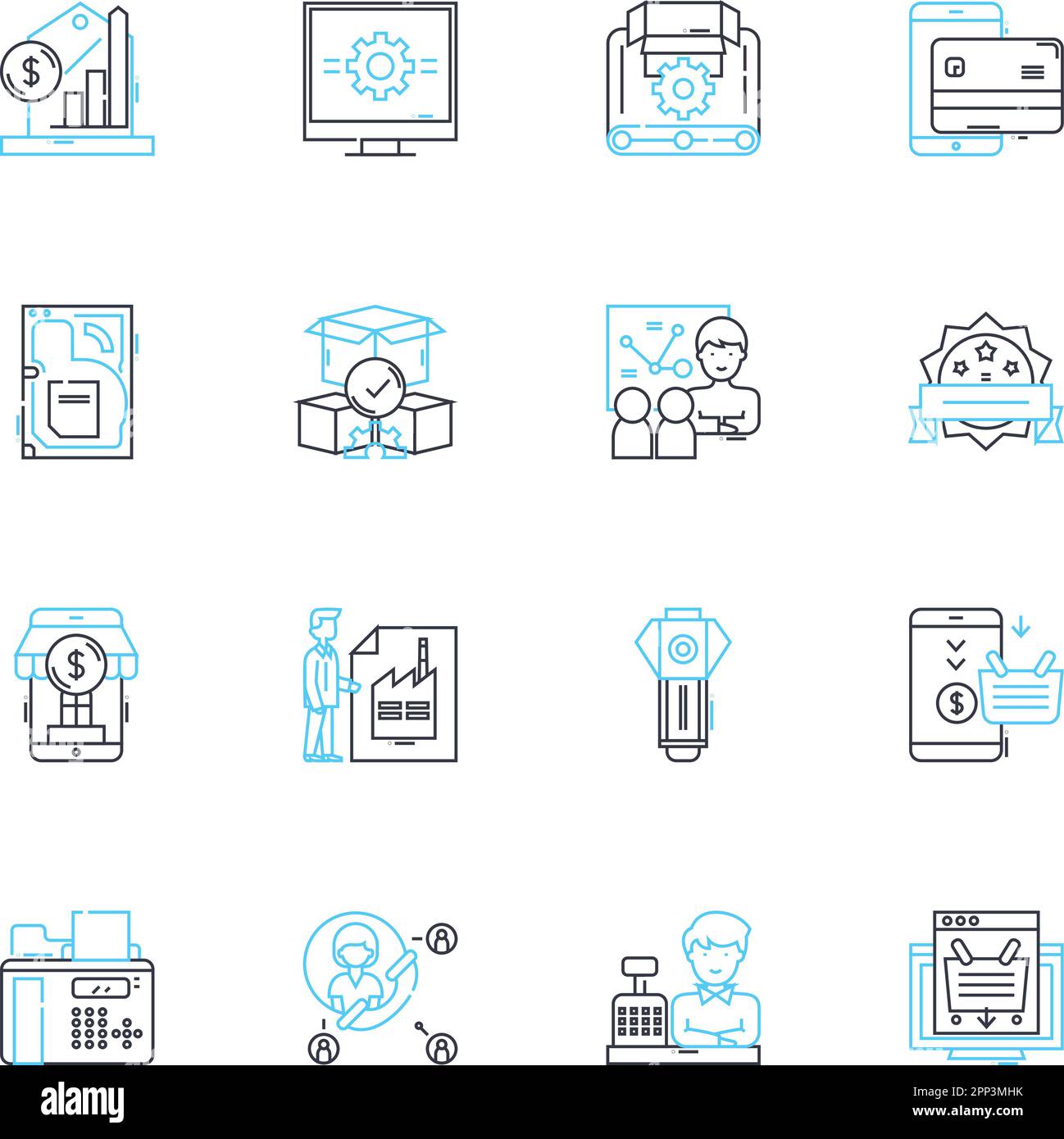 Community oversight linear icons set. Accountability, Transparency ...