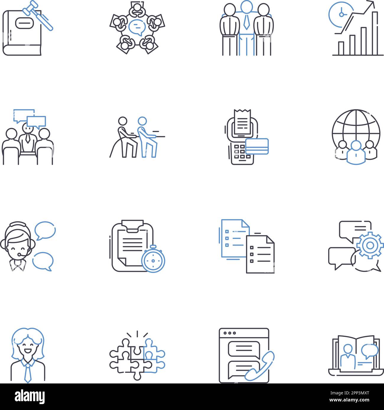 Educational Institutions line icons collection. College, University, School, Academy, Institute ...