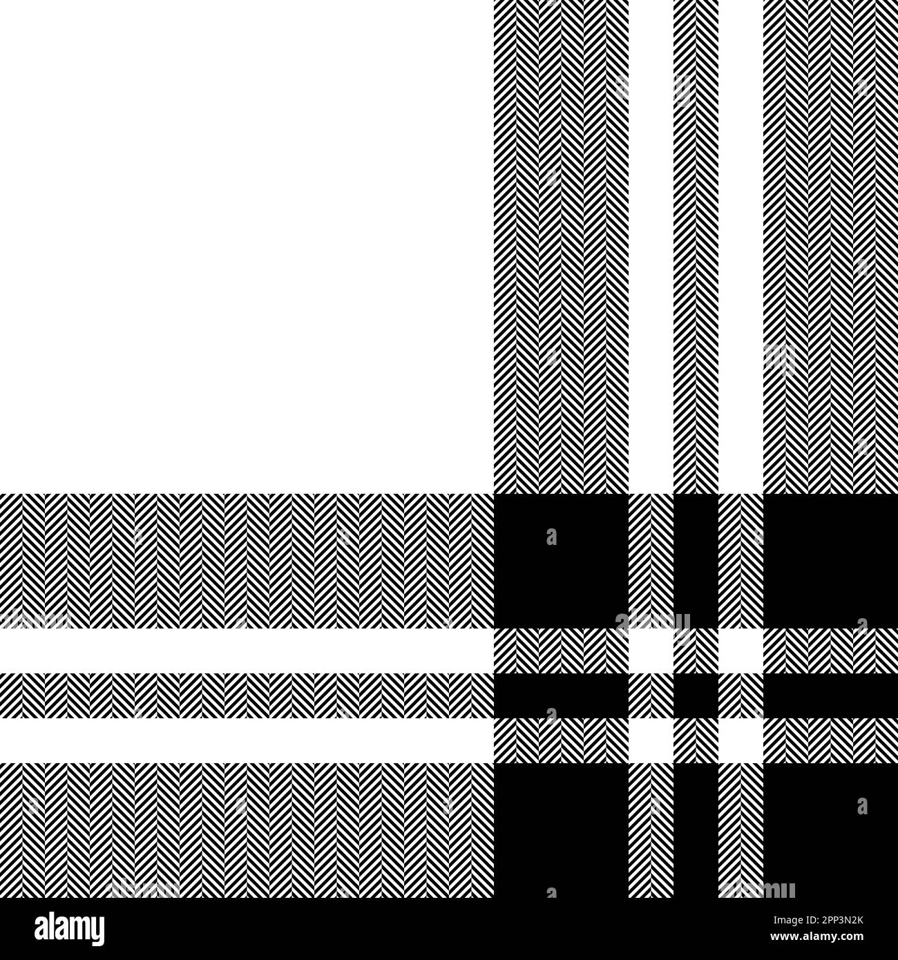 Plaid check pattern black white. Seamless fabric texture. Tartan ...