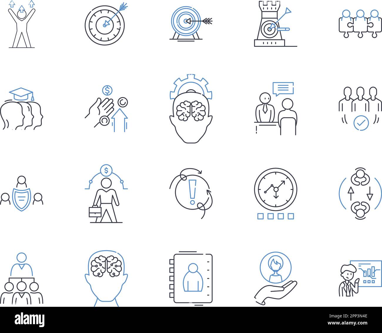 Concern occupation line icons collection. Social, Ethics ... Concern occupation line icons collection. Social, Ethics ...