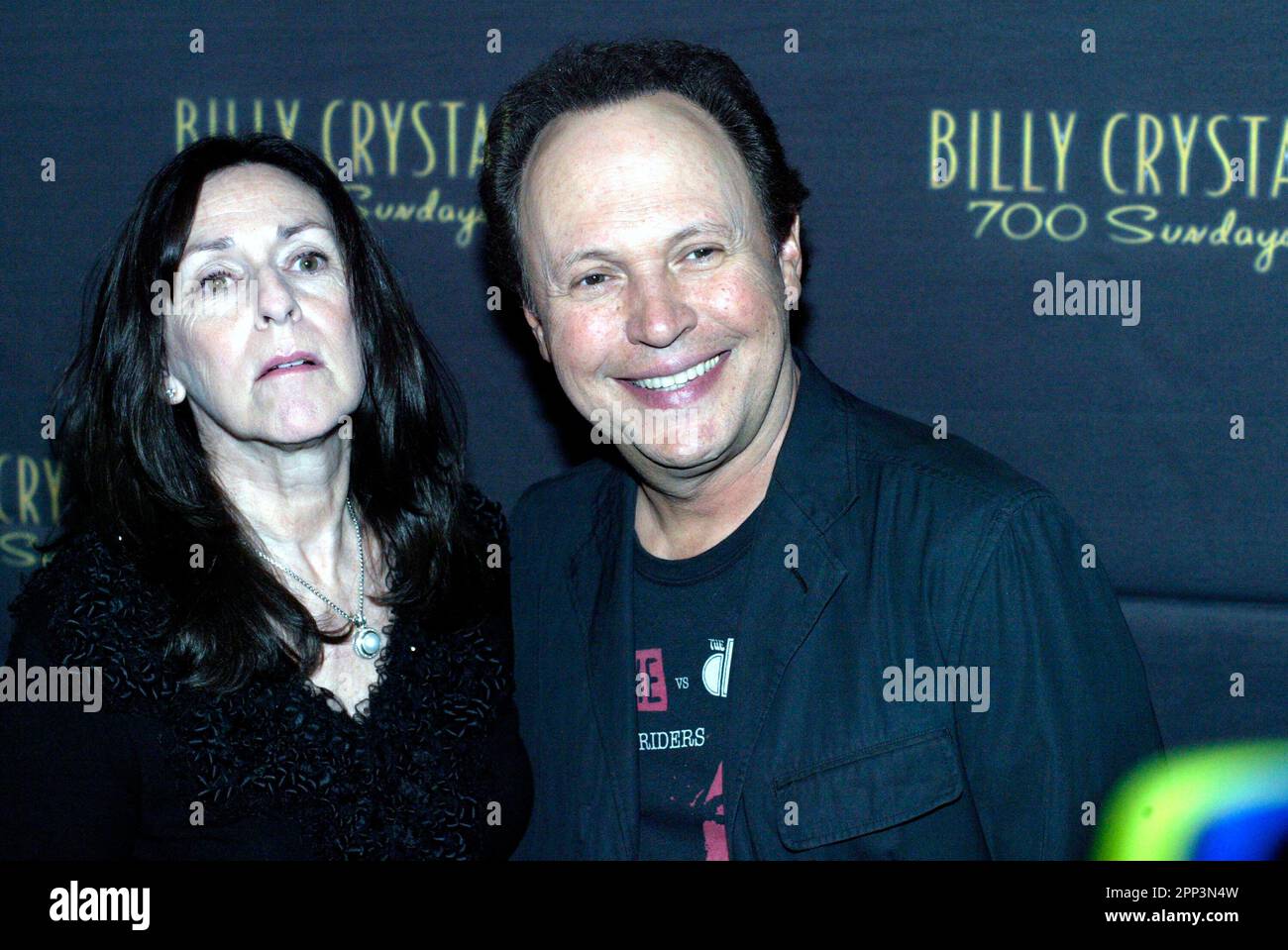 Billy Crystal and his wife at the after-party of his “700 Sundays” play ...