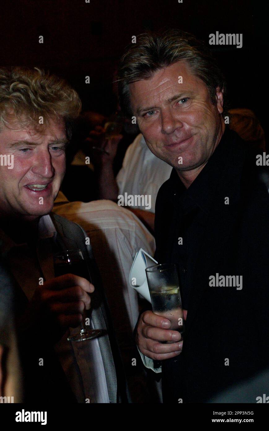 Roger Davies (left) and Richard Wilkins at the Billy Crystal after ...