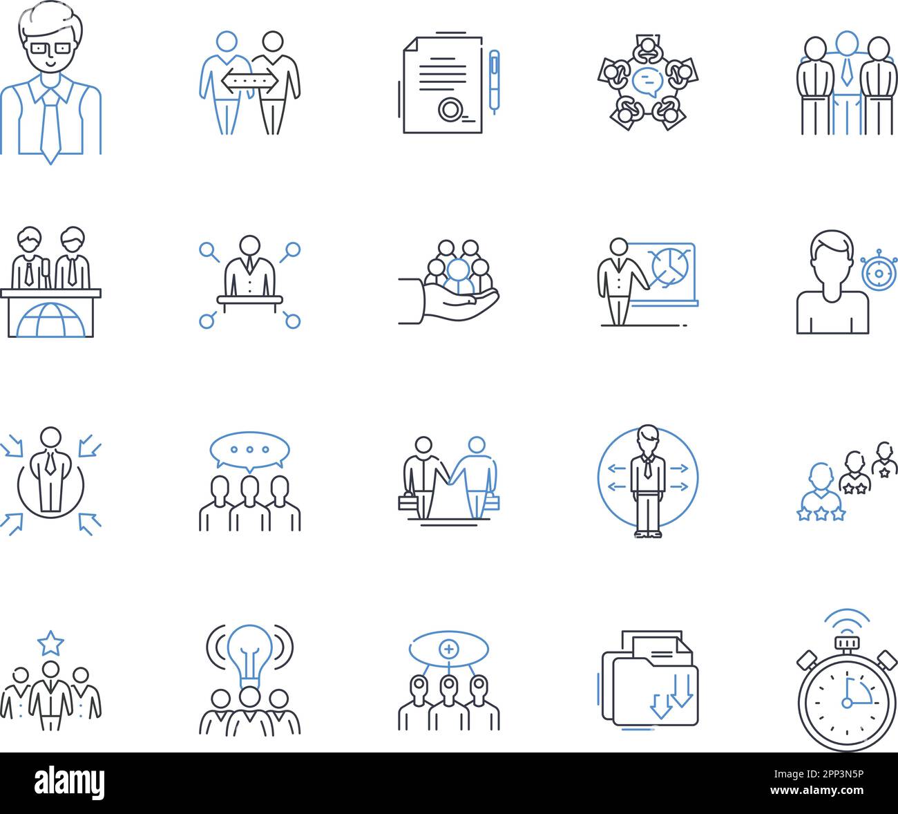 Design Methodology Line Icons Collection Iteration Prototyping