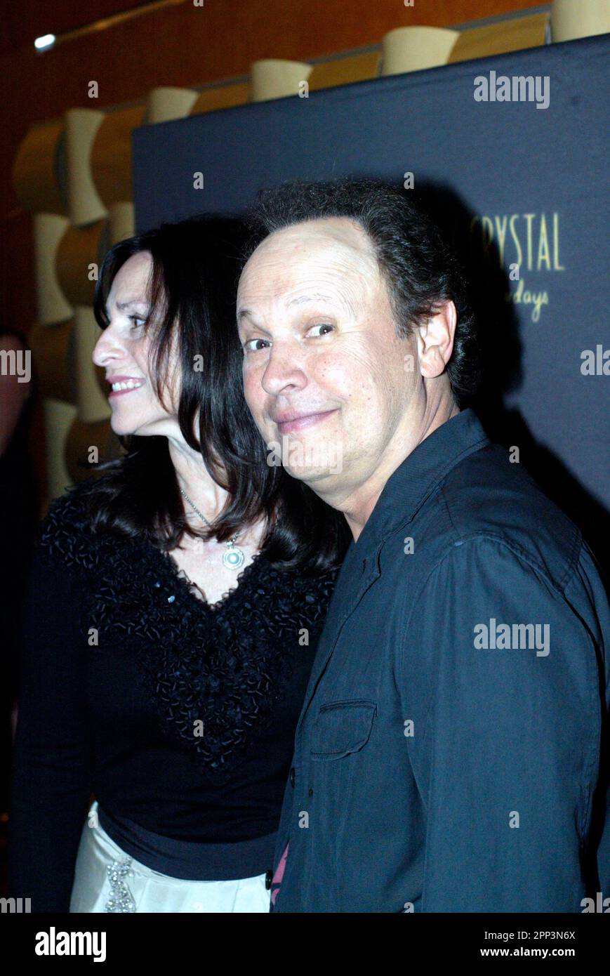 Billy Crystal and his wife at the after-party of his “700 Sundays” play ...