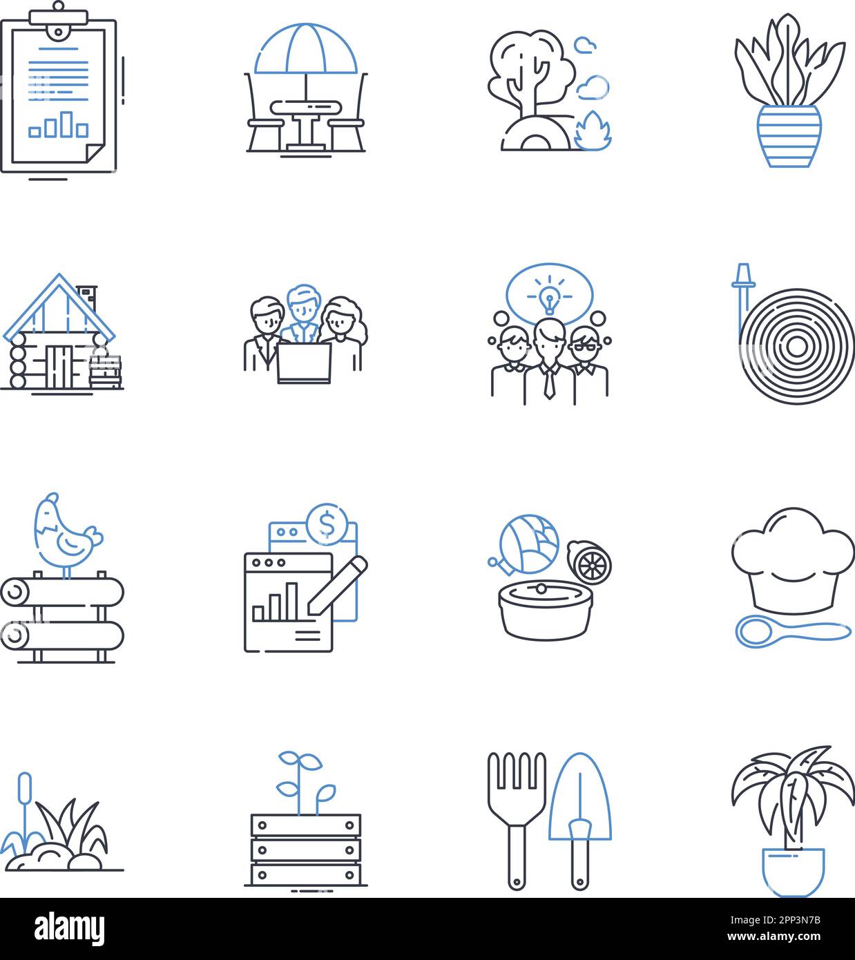 Music entertainment line icons collection. Melody, Harmony, Rhythm ...