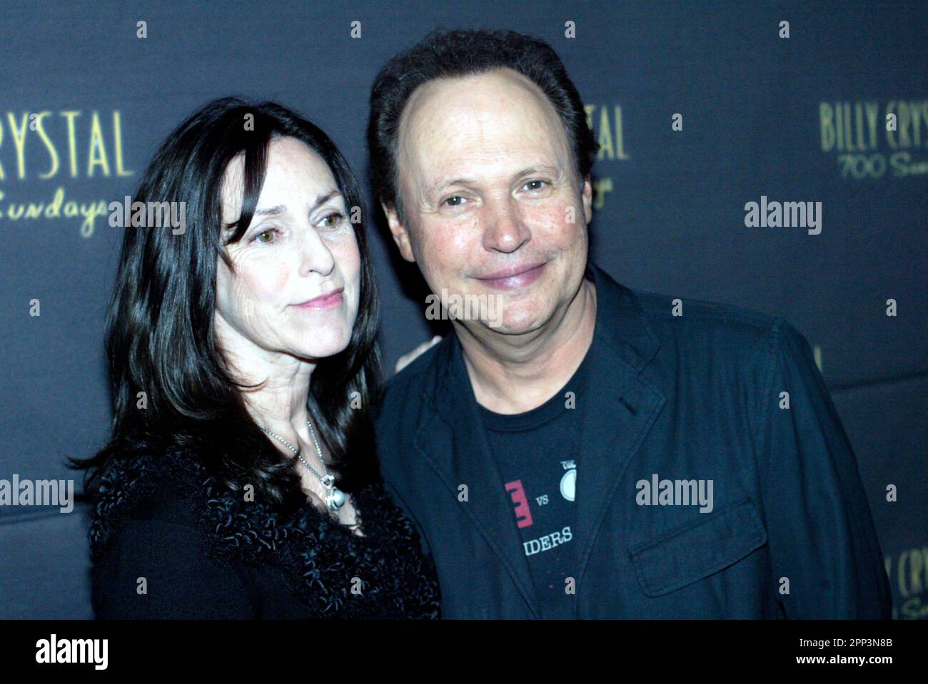 Billy Crystal and his wife at the after-party of his “700 Sundays” play ...