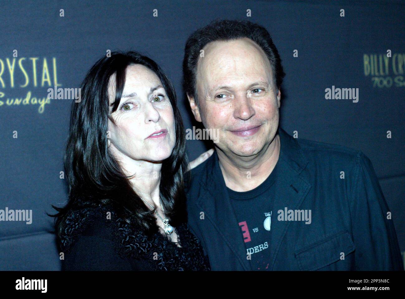 Billy Crystal and his wife at the after-party of his “700 Sundays” play ...
