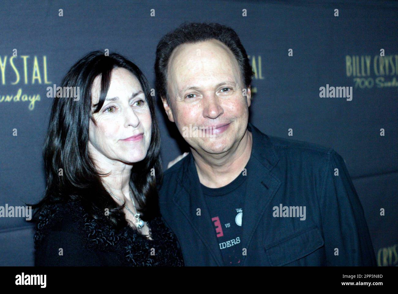 Billy Crystal and his wife at the after-party of his “700 Sundays” play ...