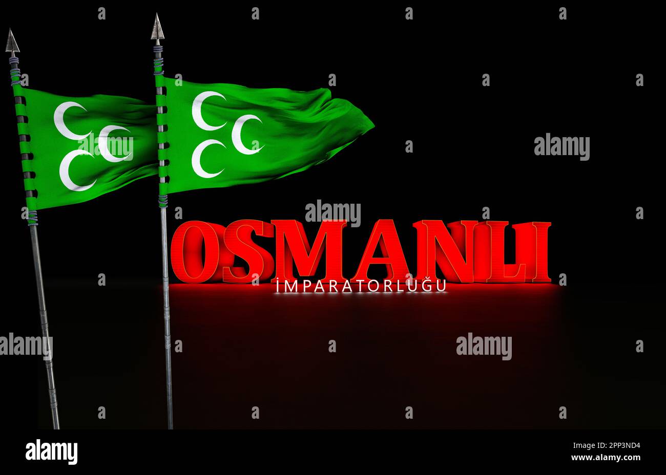Ottoman State Flag - Ottoman Empire Stock Photo - Alamy