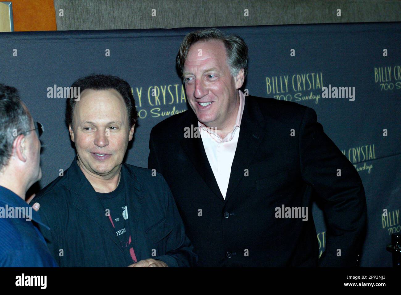 Billy Crystal with Andrew Denton (far left) and Alan Zweibel at the ...