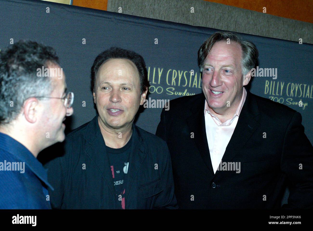 Billy Crystal with Andrew Denton (far left) and Alan Zweibel at the ...