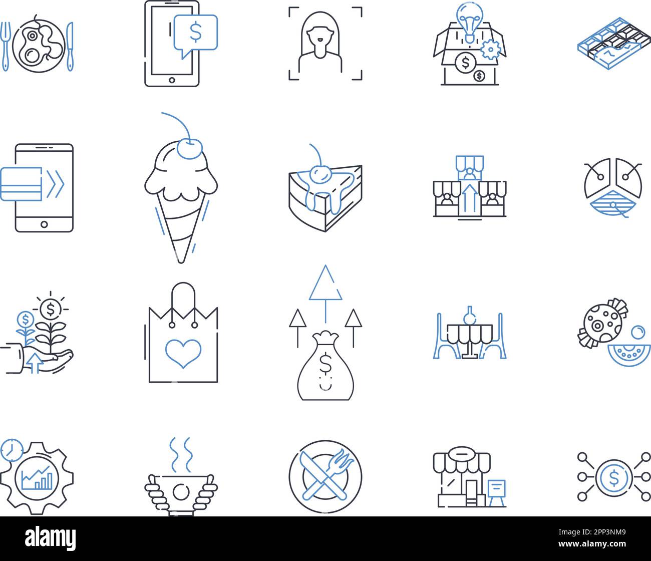 Culinary Culture line icons collection. Spices, Cuisine, Gourmet ...