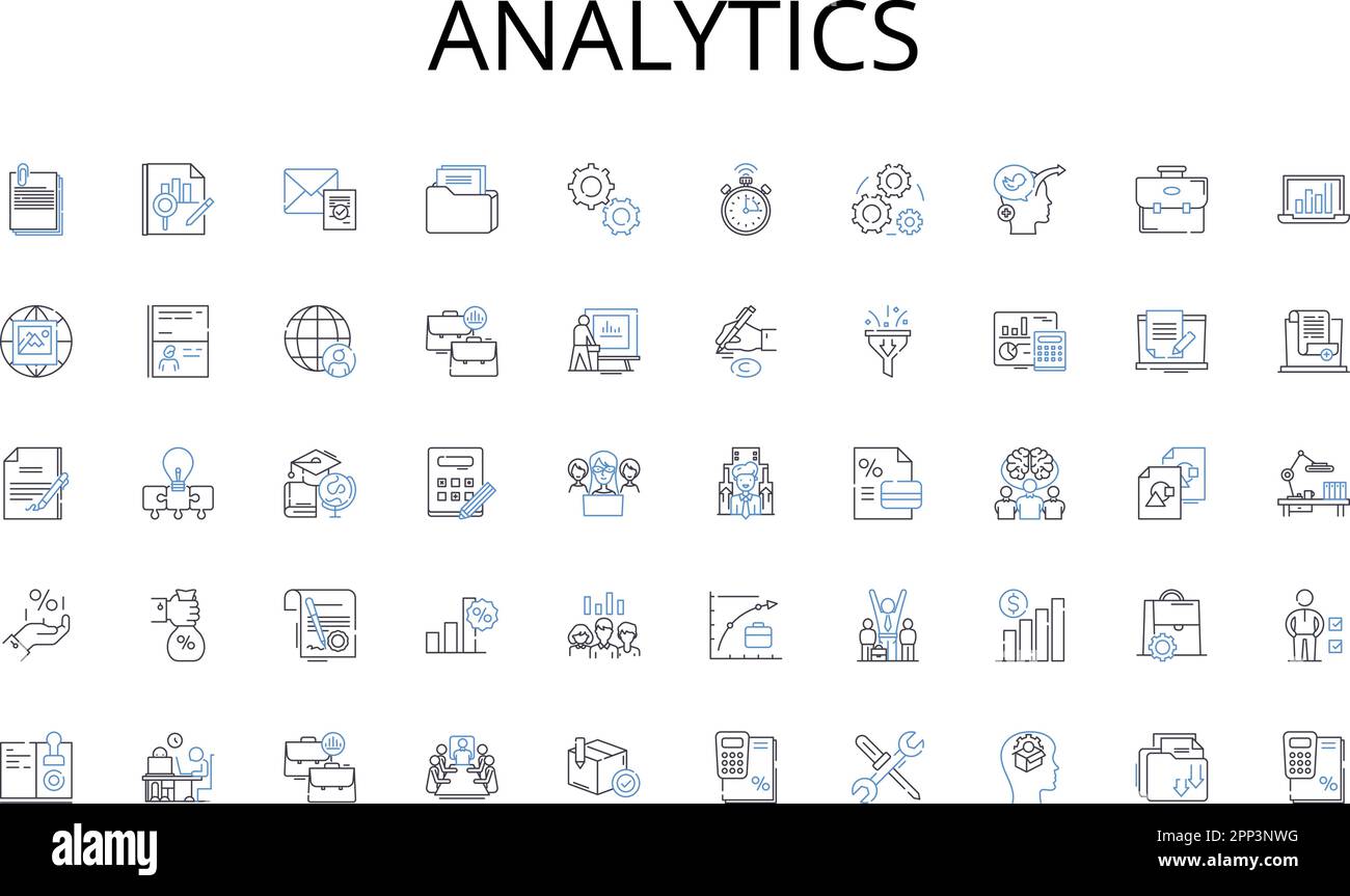 Analytics line icons collection. Independent, Entrepreneur, Freelancer ...