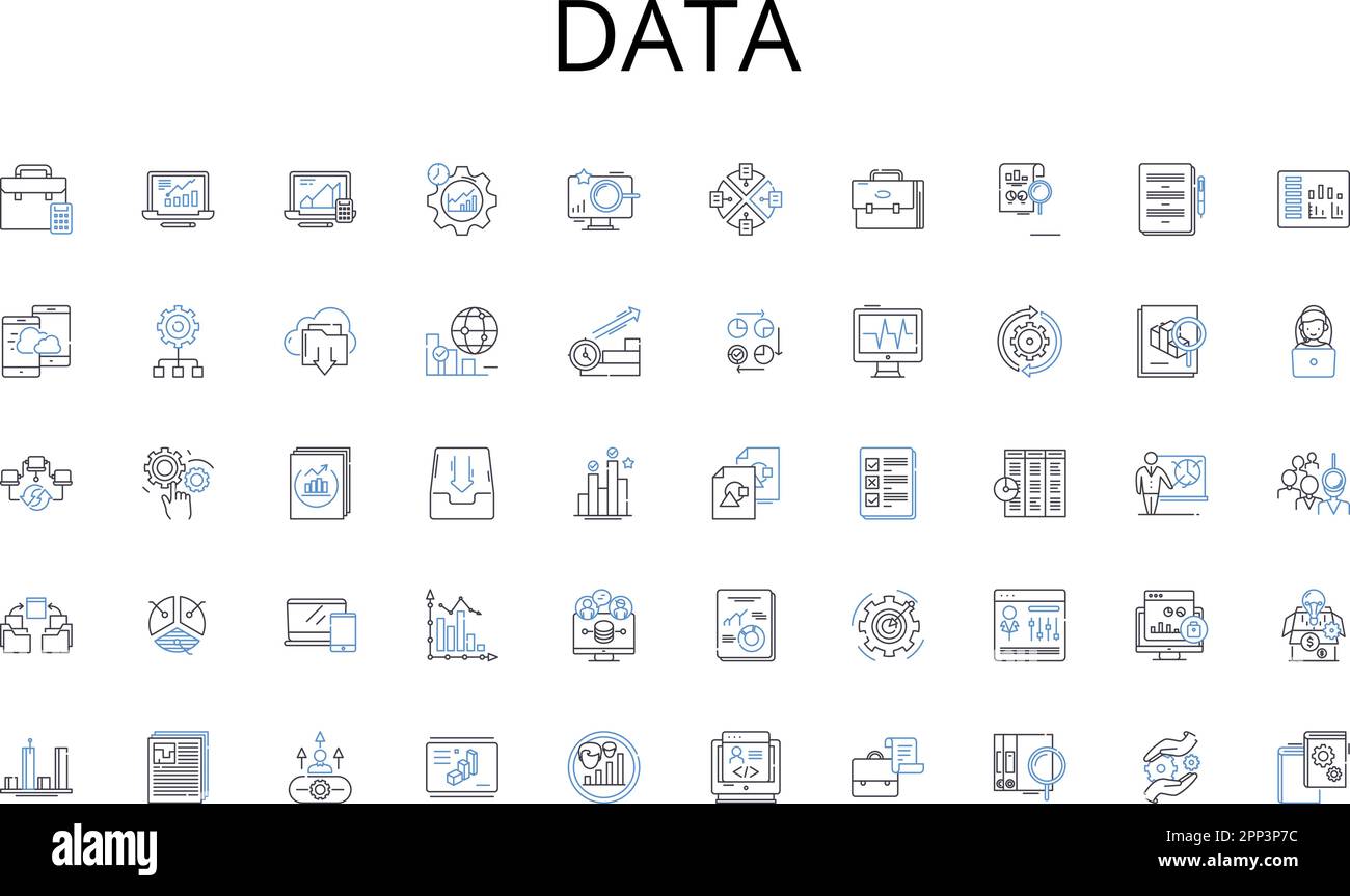 Data line icons collection. Growth, Expansion, Innovation, Progress ... Data line icons collection. Growth, Expansion, Innovation, Progress ...