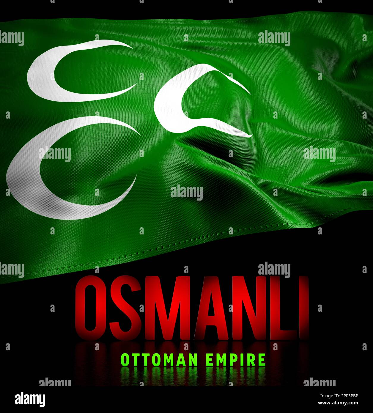 Ottoman State Flag - Ottoman Empire Stock Photo - Alamy