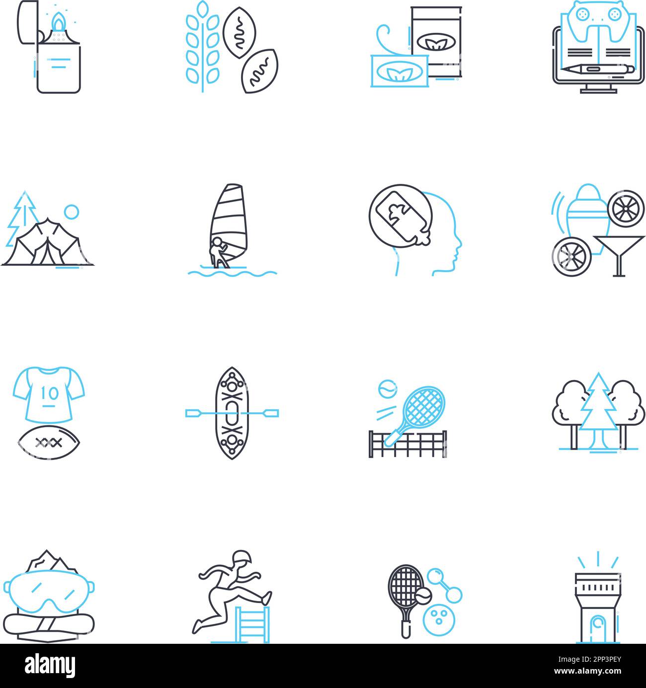 Spiritual awakening linear icons set. Enlightenment, Transformation ...