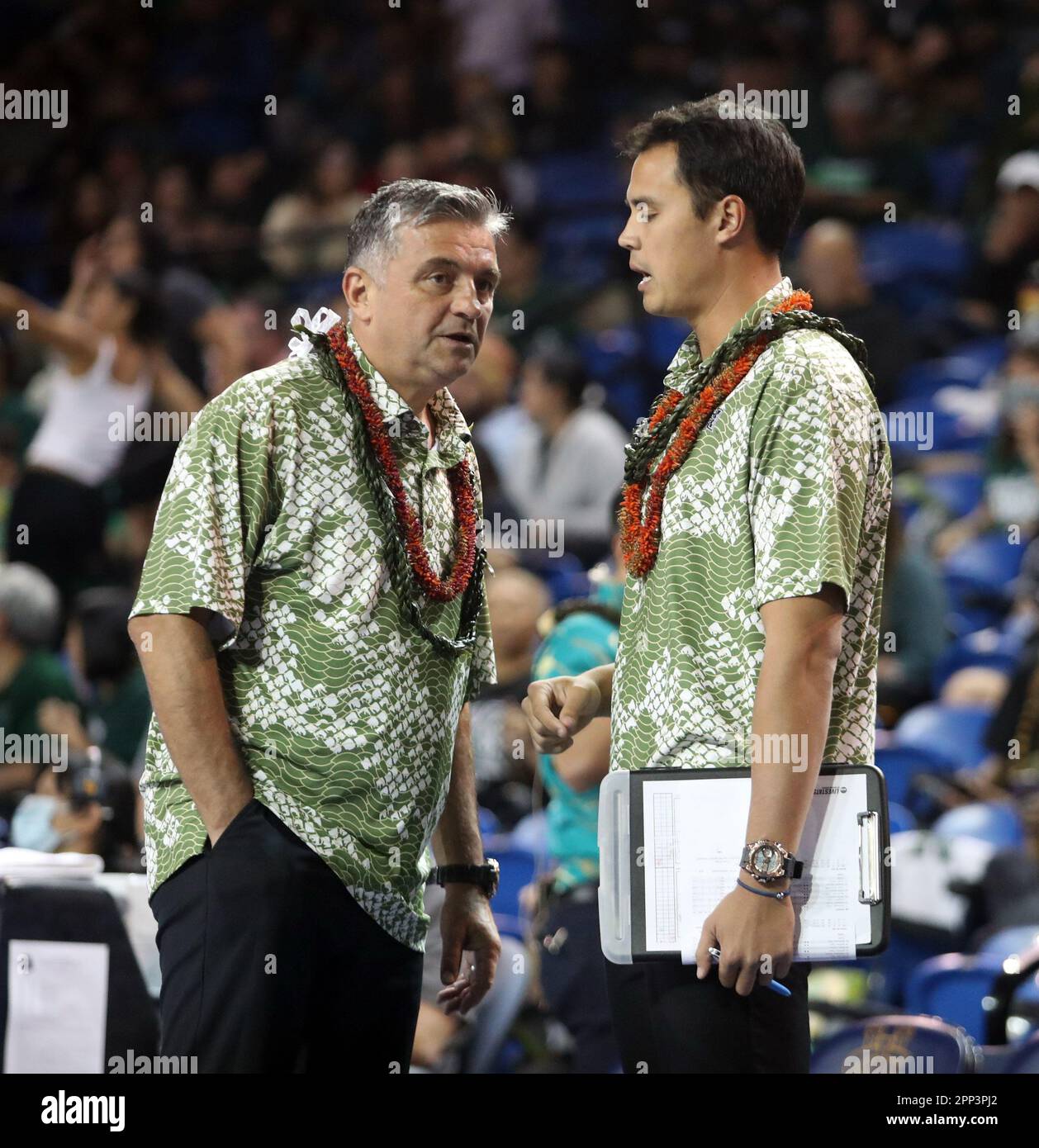 April 21, 2023 - assistant coach Milan Zarkovic and assistant coach ...