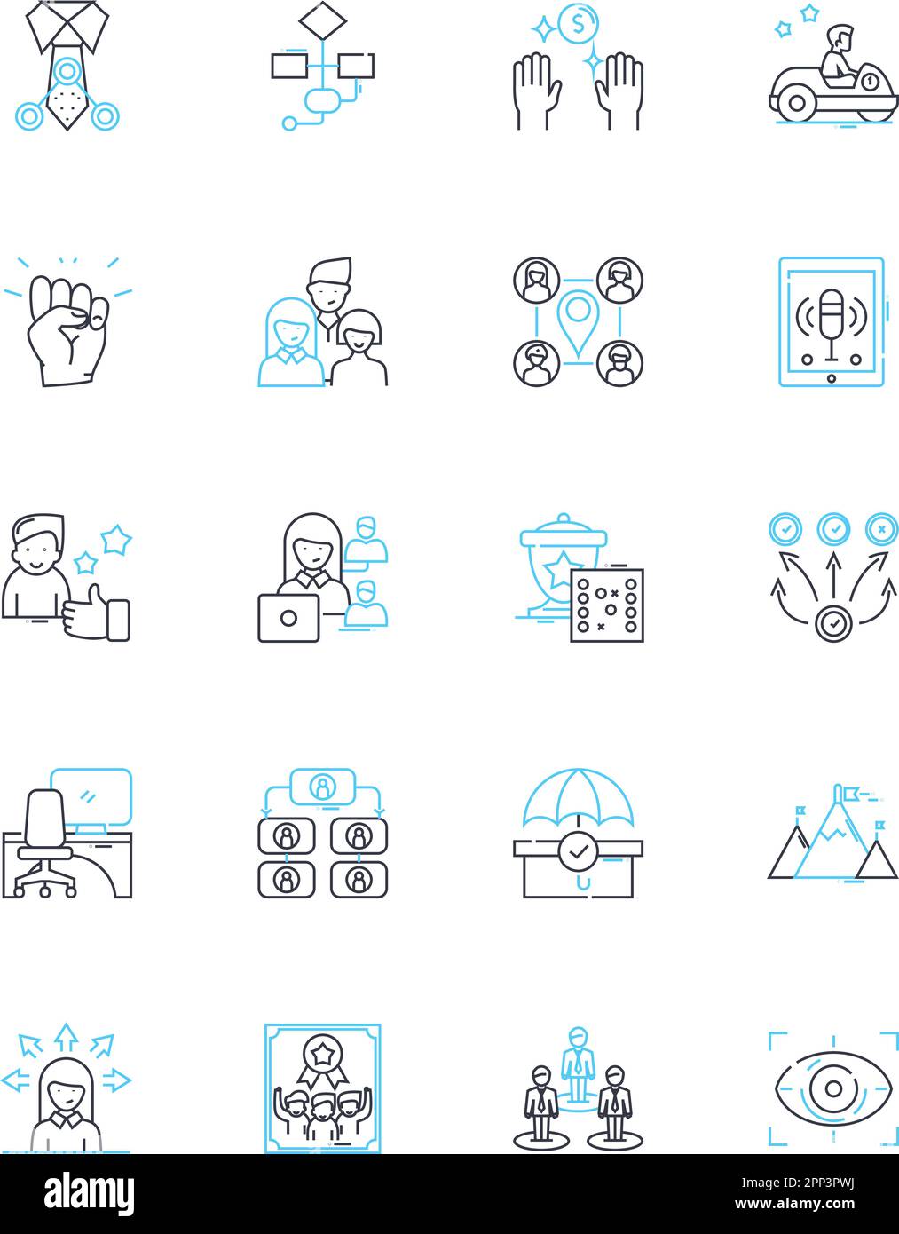 Affinity club linear icons set. ) Community) Membership) Connections ...