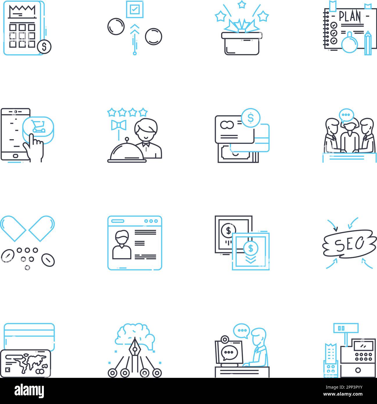 Health and wellness linear icons set. Fitness, Nutrition, Yoga ...