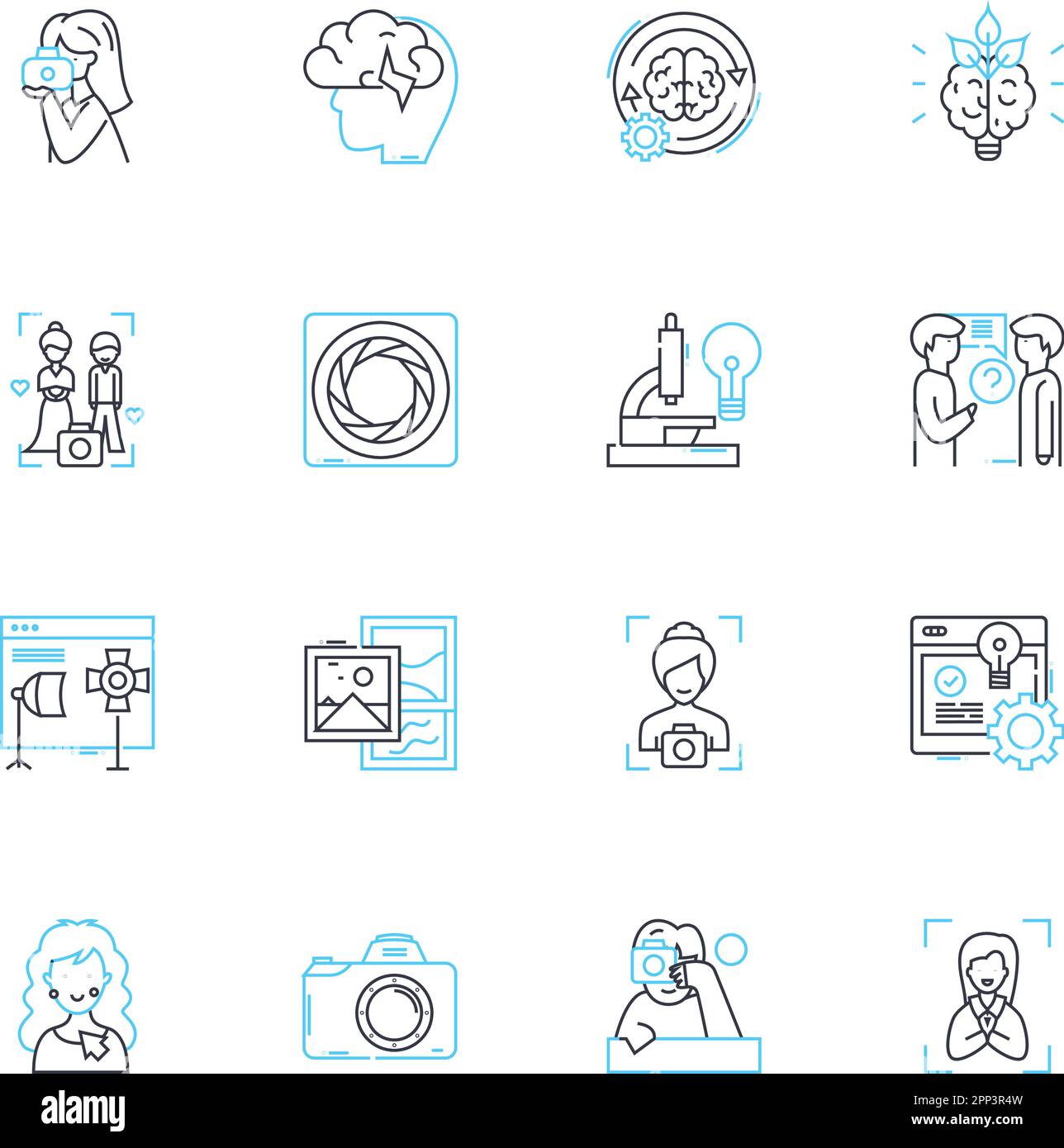 E-commerce and online shopping linear icons set. Retail, Digital ...